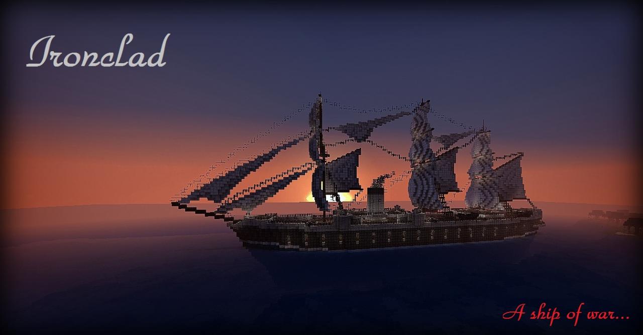 Ironclad- 19th century warship Minecraft Map
